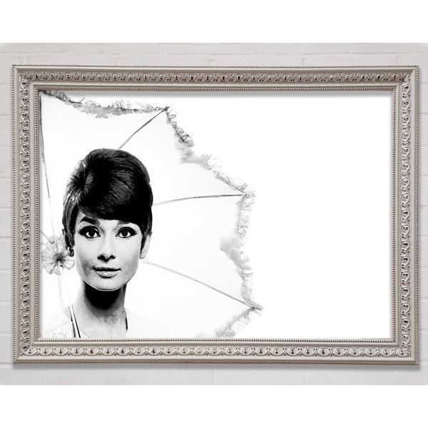 Bright Star Audrey Hepburn Umbrella - Single Picture Frame Art Prints ...