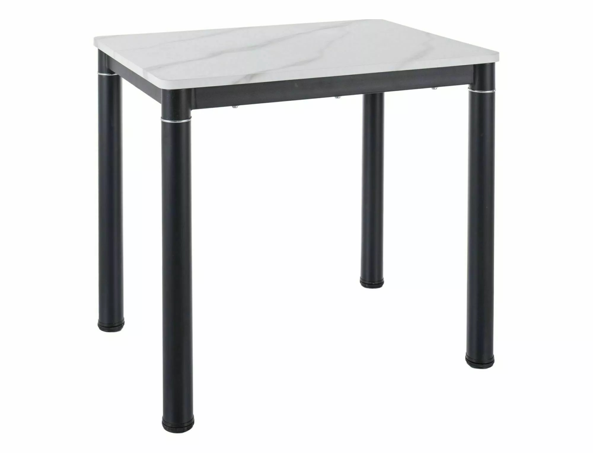 Metro Lane TABLE DAMAR WHITE EFECT MARMUR/BLACK MAT | Wayfair.co.uk