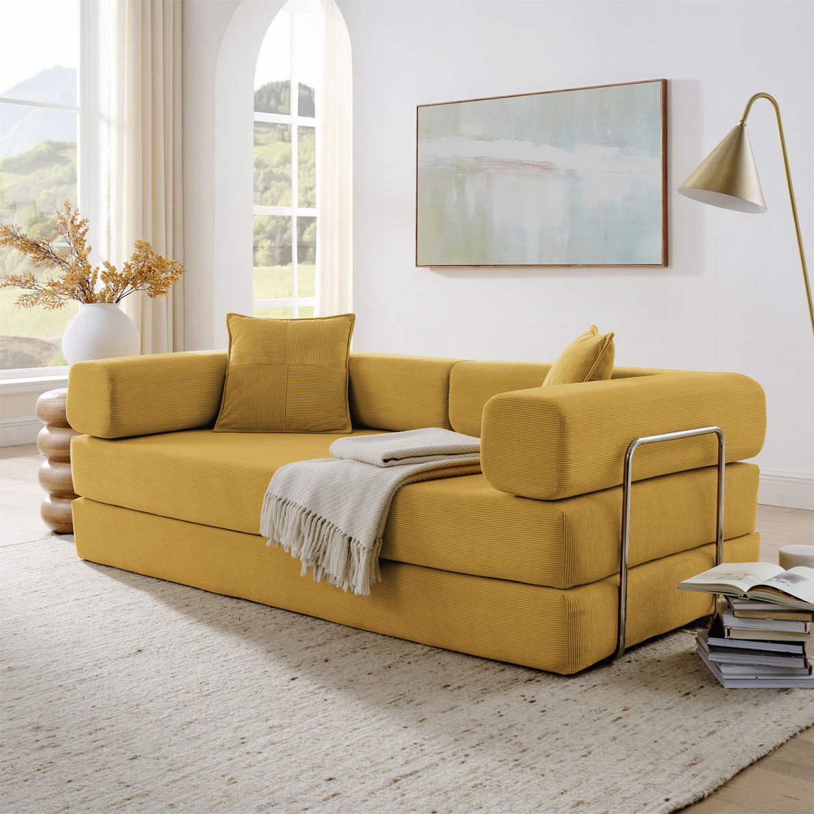 Ivy Bronx Modern Sofa Fold-Out Sofa Bed - Wayfair Canada