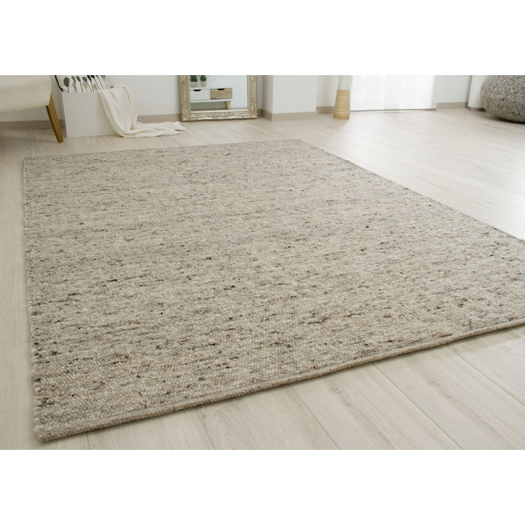 Brayden Studio Behr Solid Colour Hand Woven Flatweave Area Rug ...