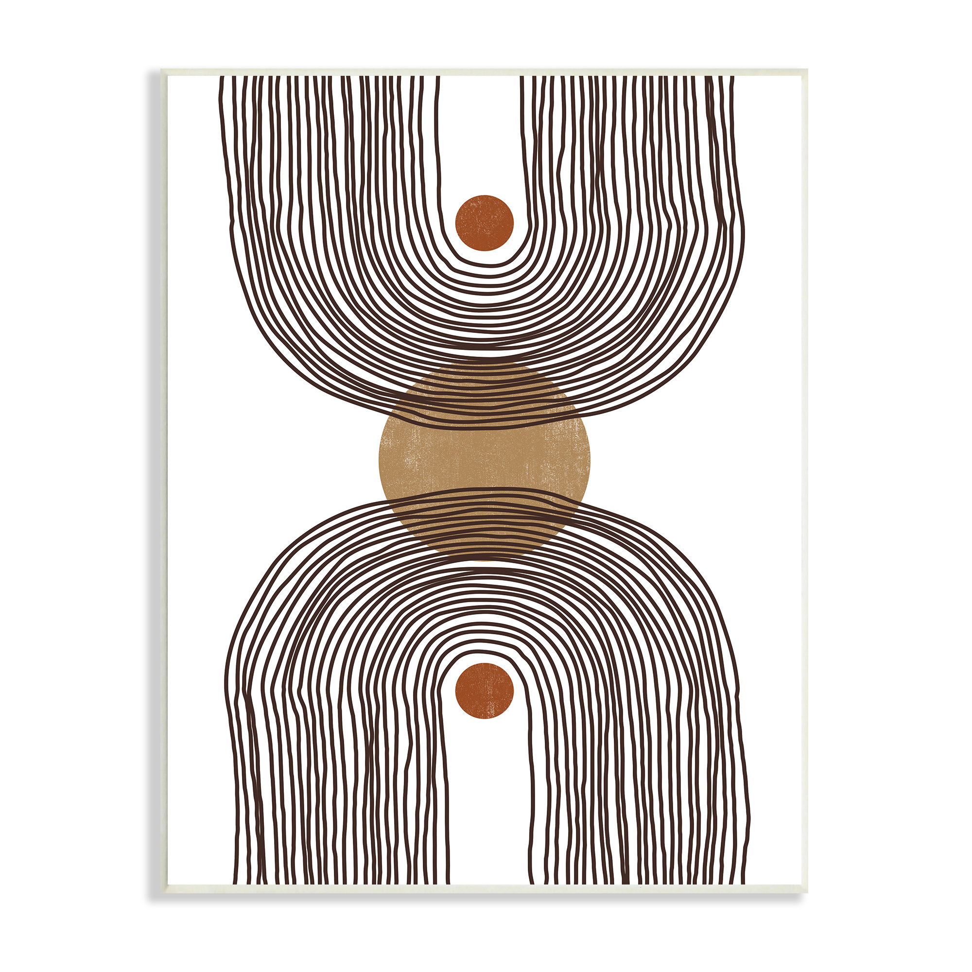 Stupell Industries Asymmetrical Rainbow Reflection Abstract Round ...