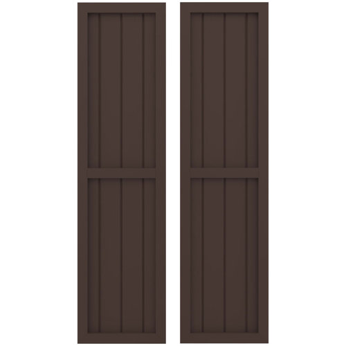 PCI Enterprises Americraft Two Equal Panel Framed Board-n-Batten ...