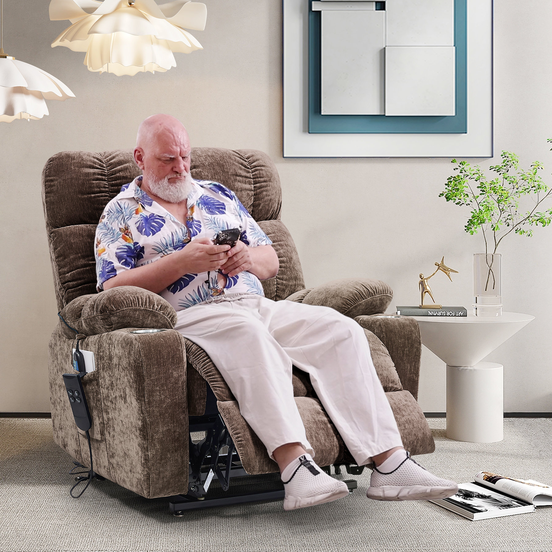 Latitude Run® Faux Leather Heated Massage Chair | Wayfair