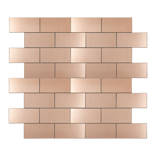 Speed tiles 11.3'' W x 11.3'' L Metal Peel and Stick Mosaic Tile ...