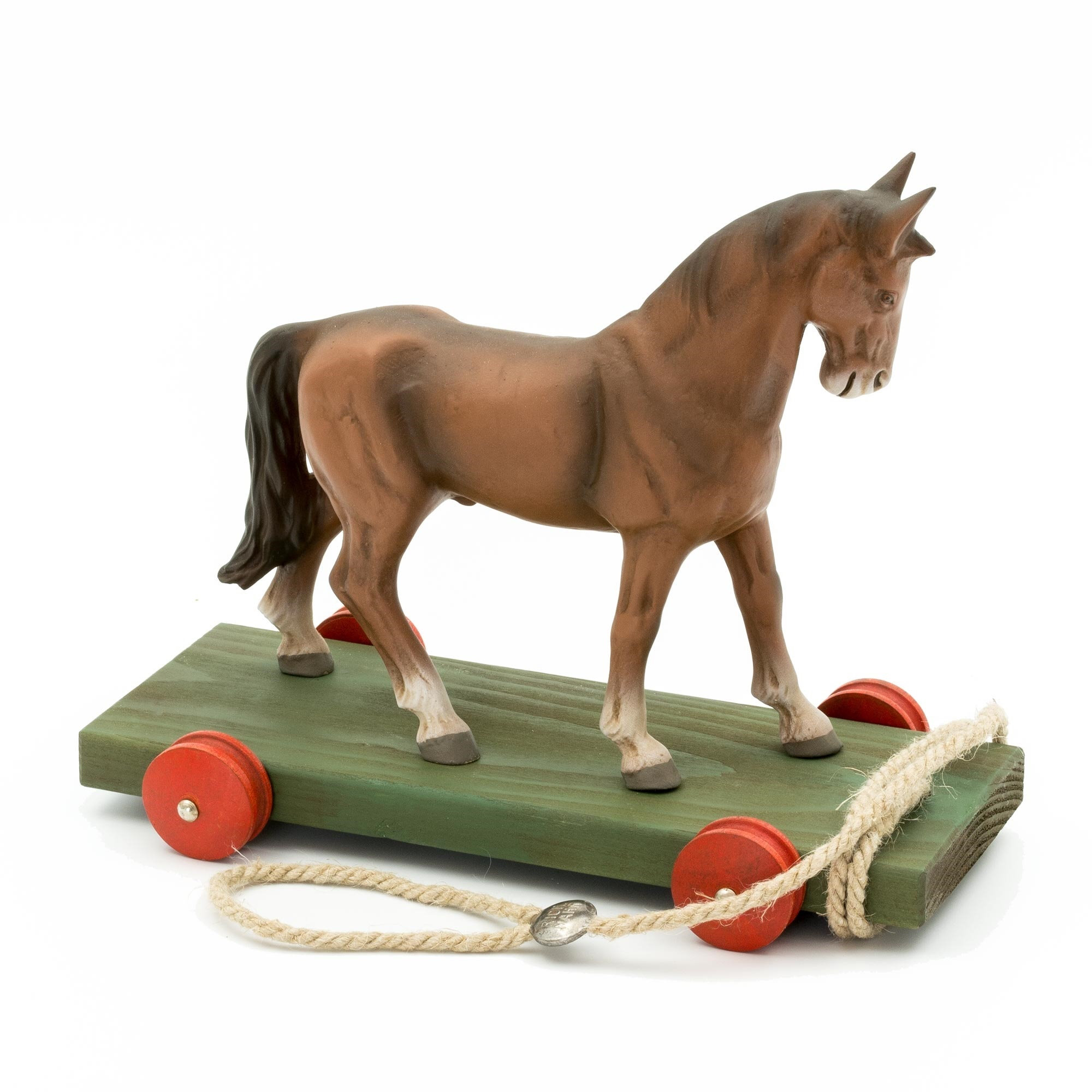 Gracie Oaks Shadarius Large Brown Horse Statue | Wayfair