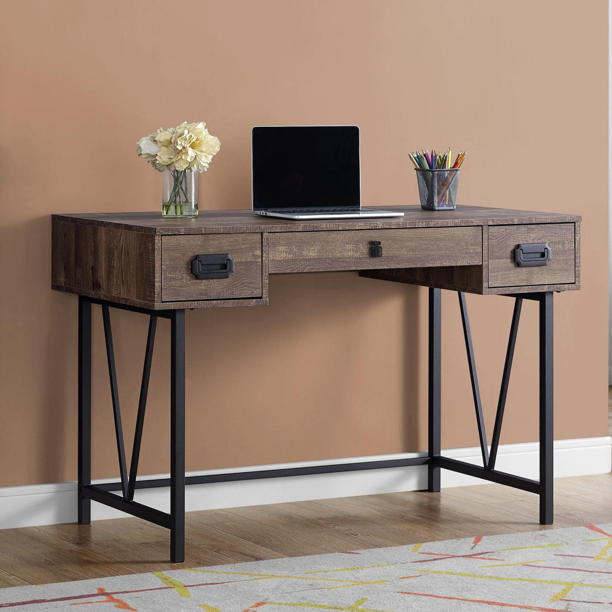 17 Stories Modern Minimalist Computer Desk | Wayfair