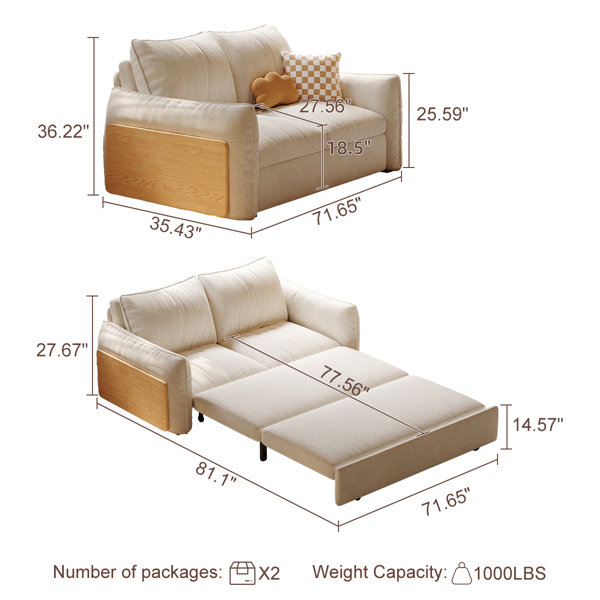 Latitude Run® Slipcovered Reclining Sofa | Wayfair
