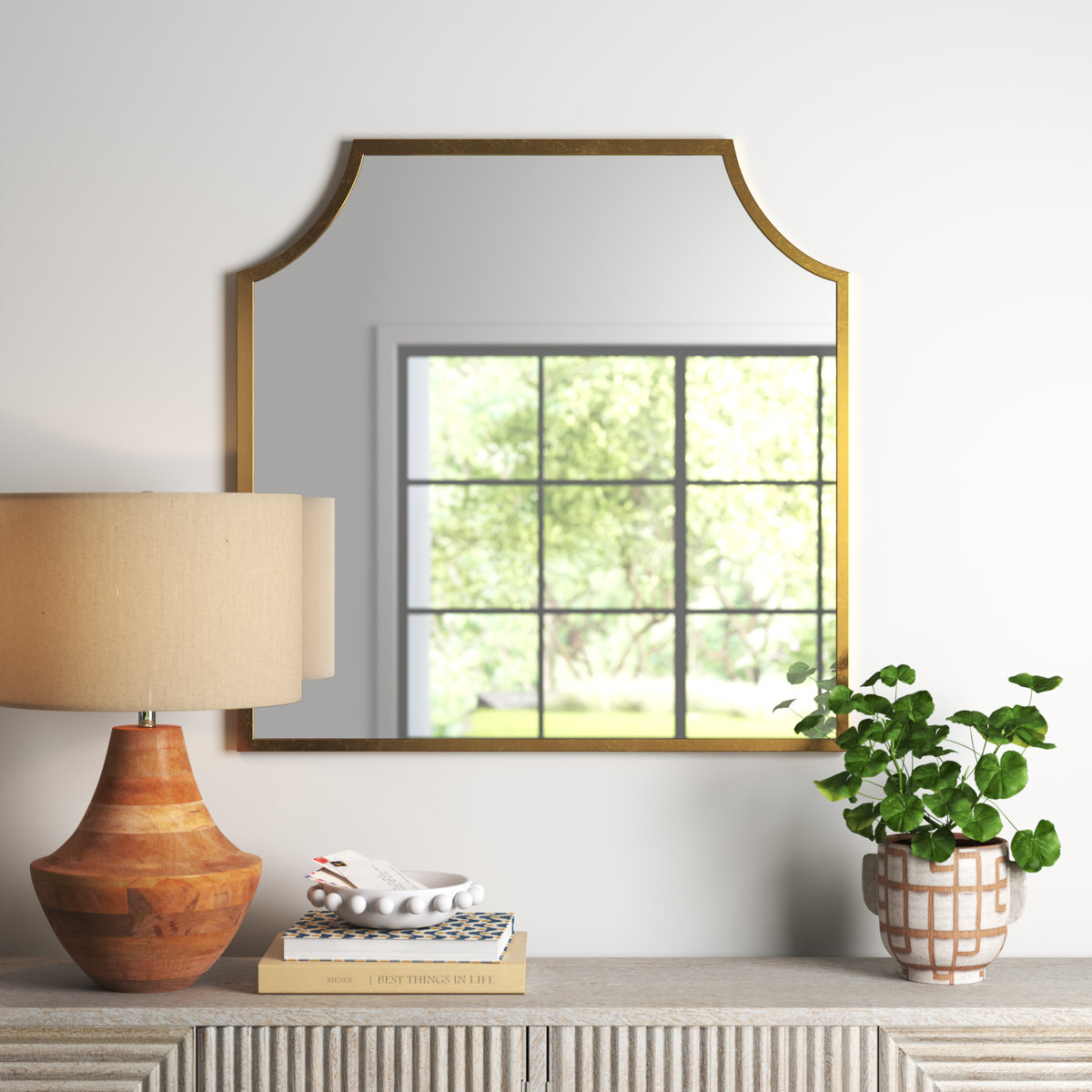 Joss & Main Simone Accent Mirror & Reviews | Joss & Main