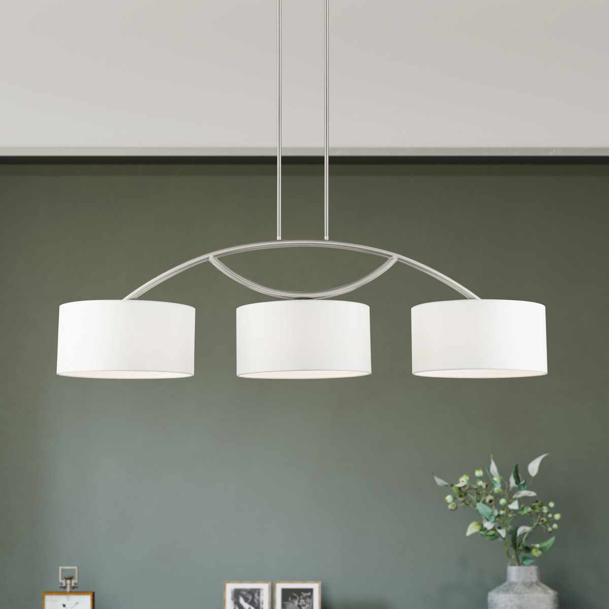 Hokku Designs Konur 3 - Light Kitchen Island Drum Pendant & Reviews ...