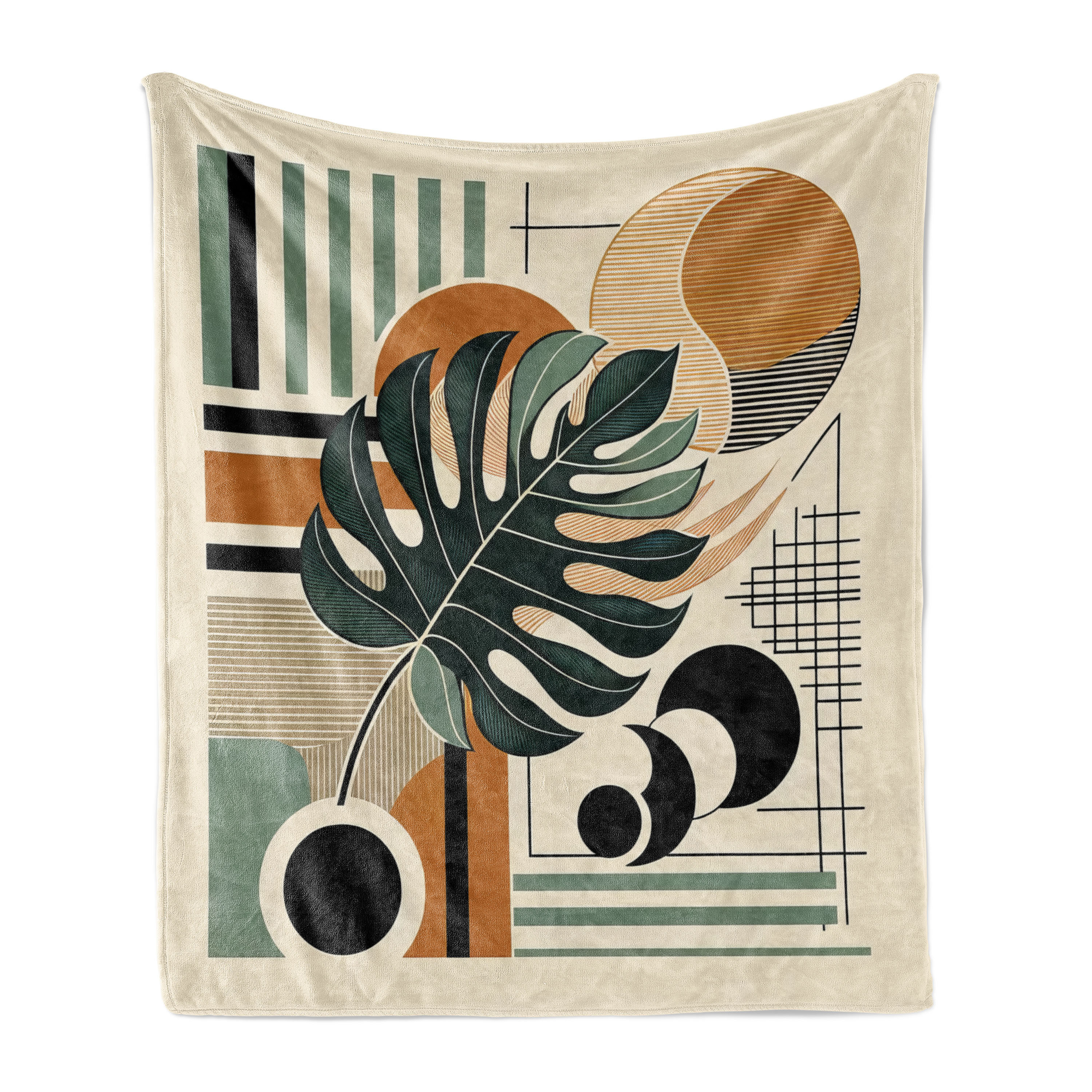 Ambesonne Abstract Evergreen Fleece Throw | Wayfair