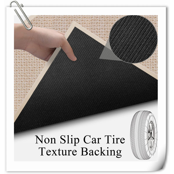 Latitude Run® Jute Stair Treads Non Slip For Wooden Steps Set Of 15 ...