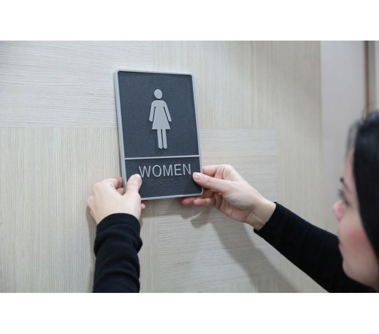 MT Displays Restroom Door Sign - Wayfair Canada
