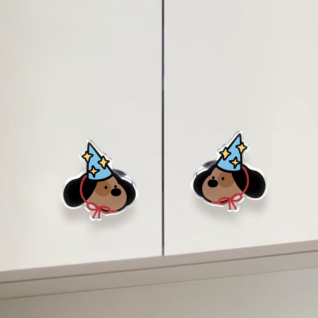 Infinitee Green Cute Acrylic Cabinet Door Handle | Wayfair