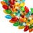 Mr. Christmas Outdoor 17" Retro C9 Bulb Wreath - Multi-Color & Reviews ...