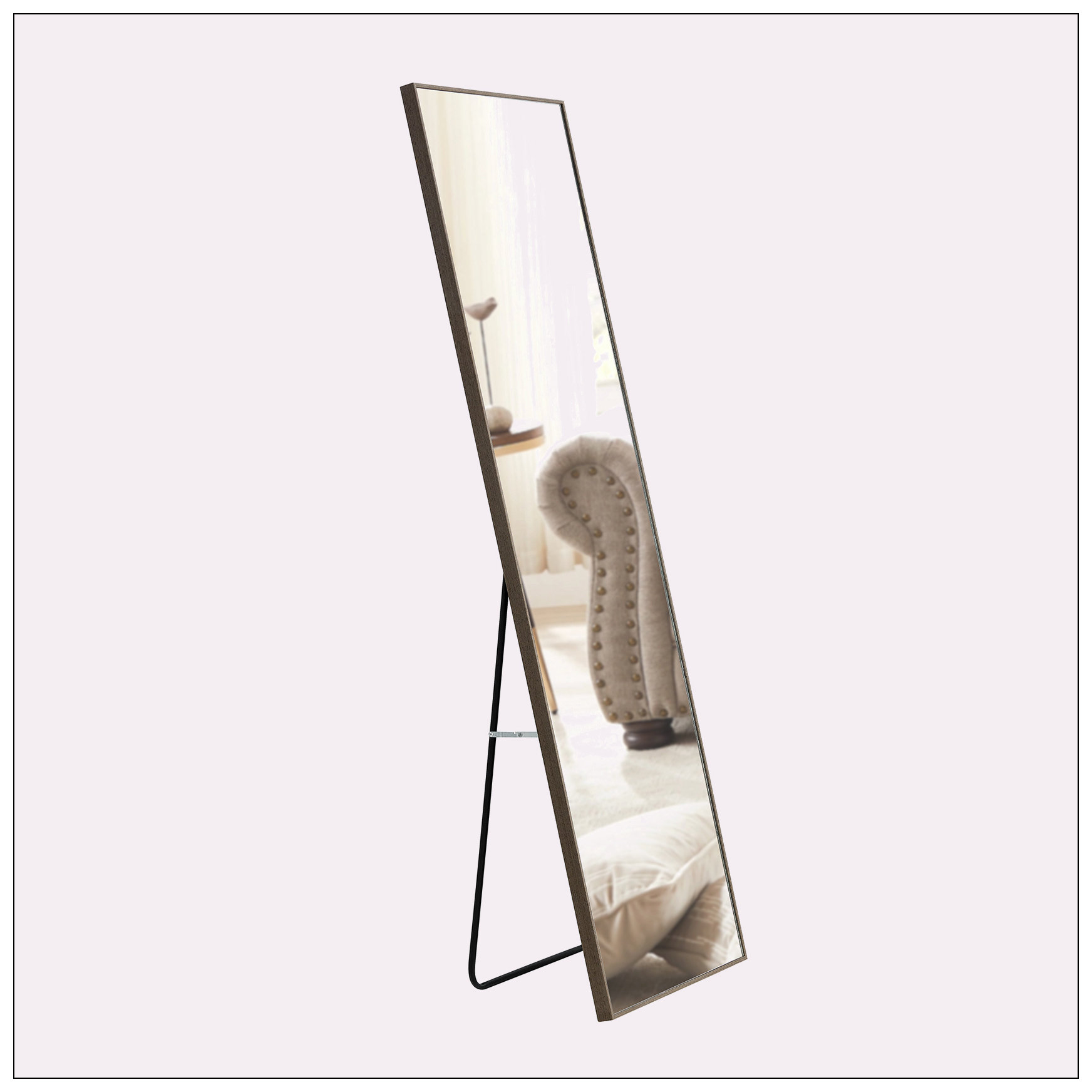Ebern Designs Frame Wall Mounted Full Body Mirror | Wayfair