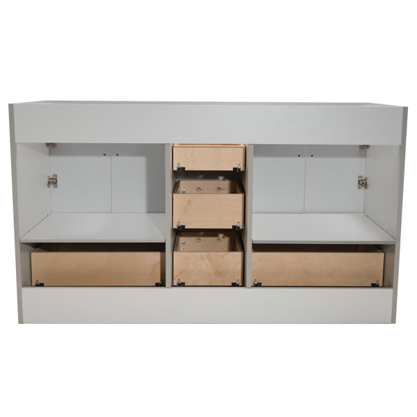 Simplicity by Strasser Simplicity 60" Double Bathroom Vanity Base only ...