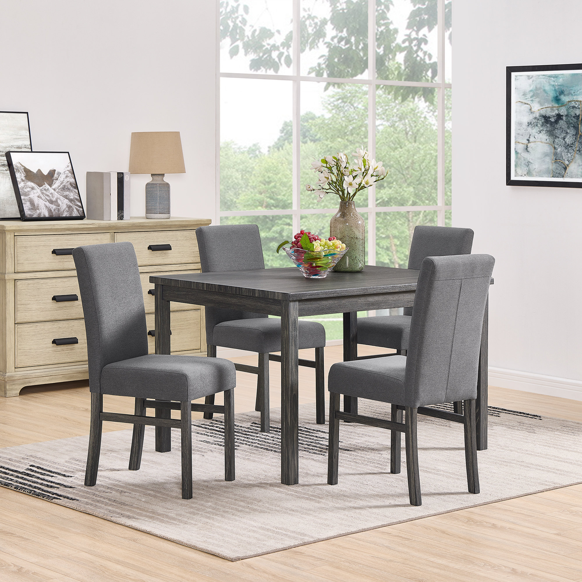 Ophelia & Co. 5-Piece Dining Set, Modern Kitchen Table Furniture For ...