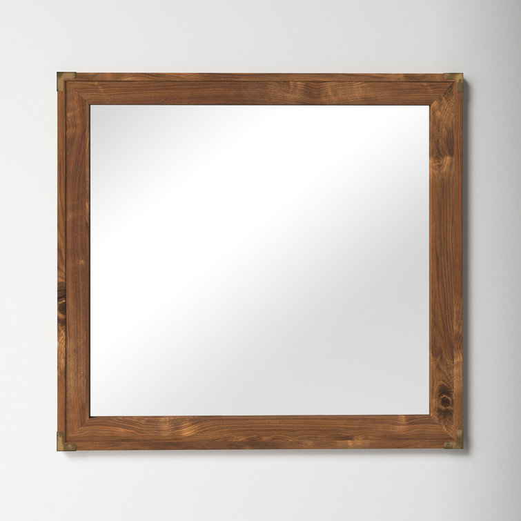 AllModern Ada Wood Flat Mirror & Reviews | Wayfair