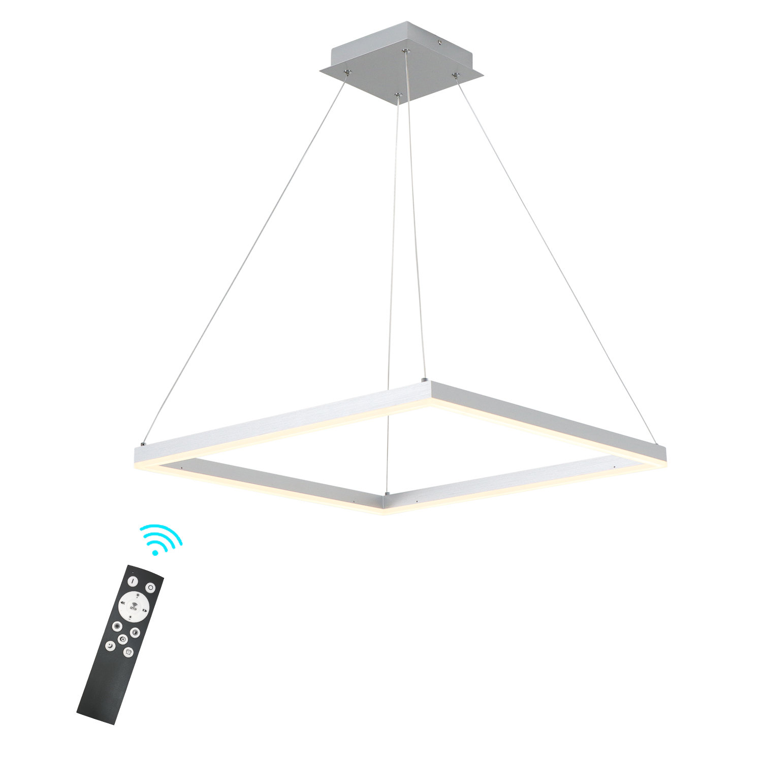 Wrought Studio™ Kalvin 1-Light Modern Chandelier Square Kitchen Island ...