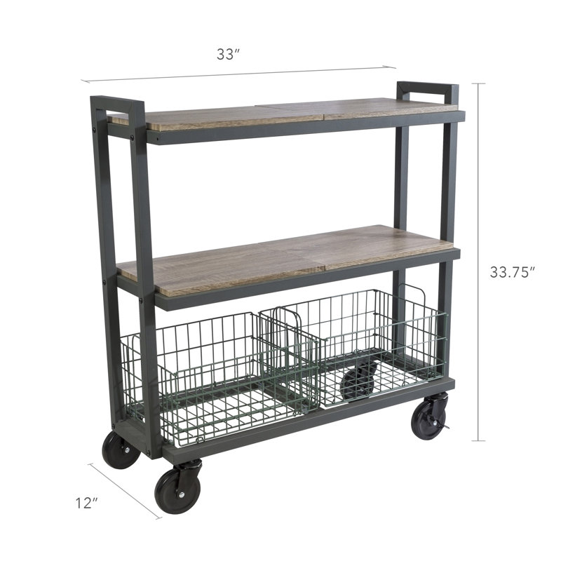 17 Stories 3 Tier Cart | Wayfair
