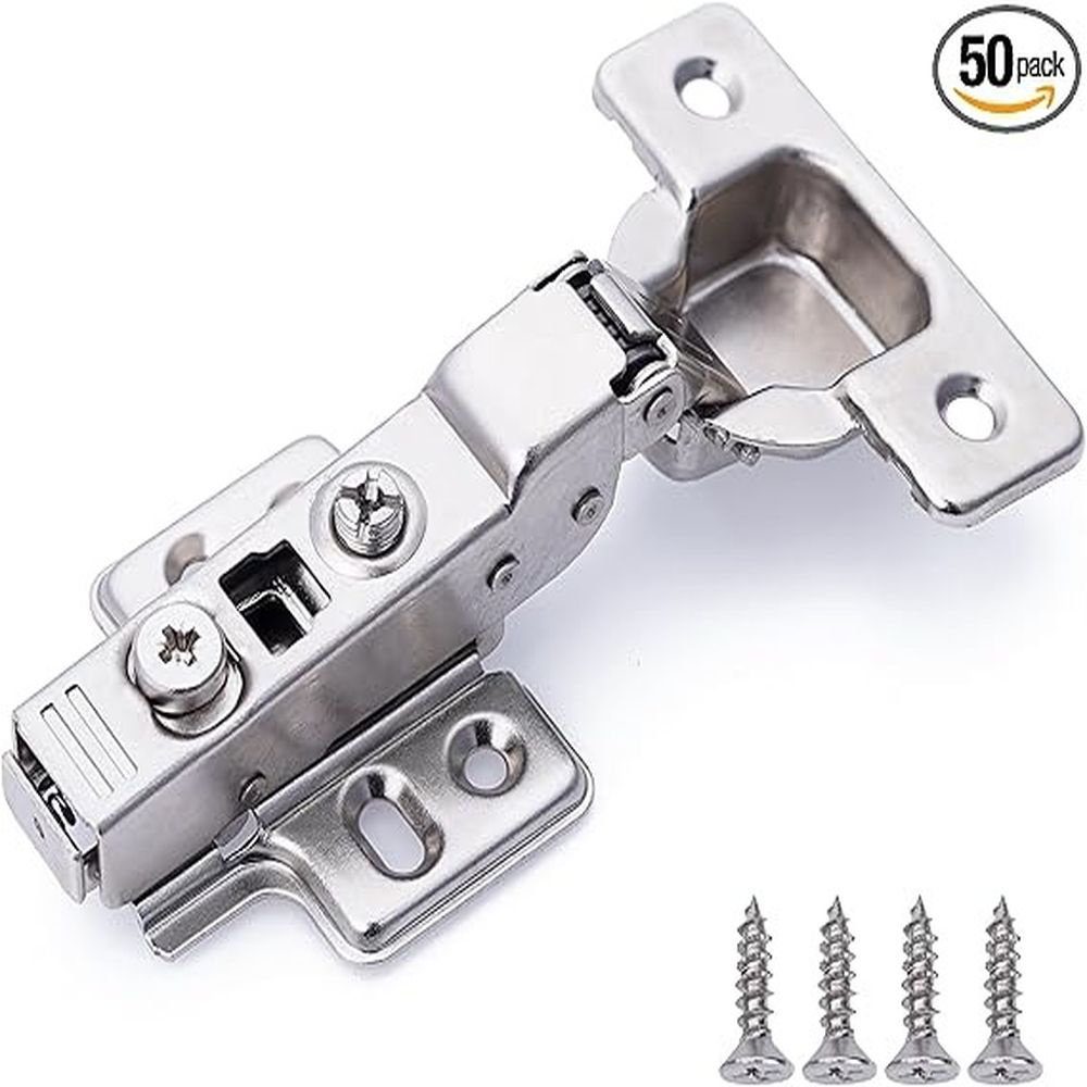 Decobasics Half Overlay -105° Frameless Cabinet Door Hinge -3 Way ...