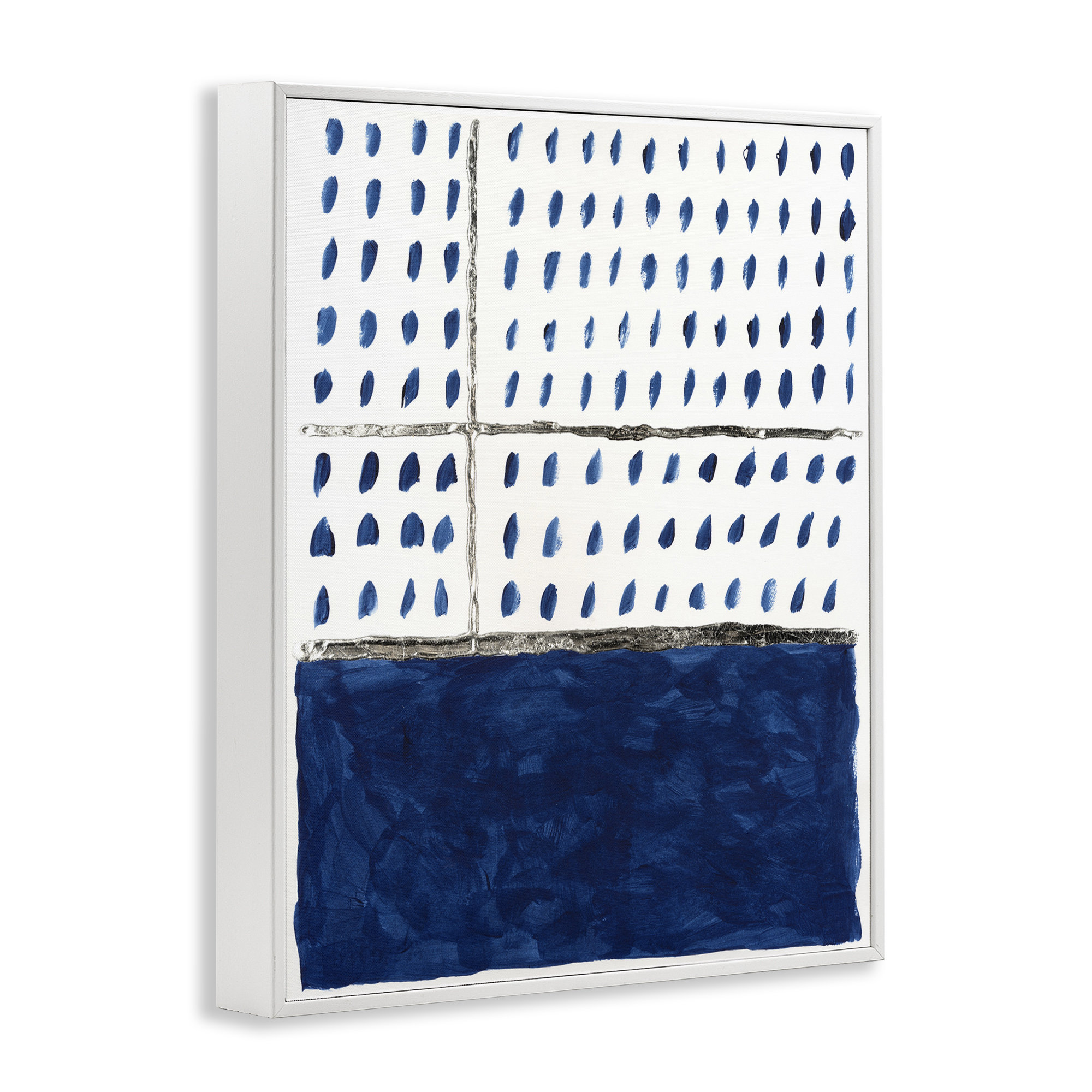 Stupell Industries Modern Dot Pattern Framed Giclee Art by Michael ...