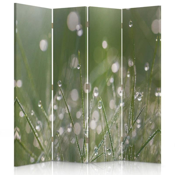 17 Stories Venturi 145cm W x 150cm H 4 - Panel Solid Wood Folding Room ...