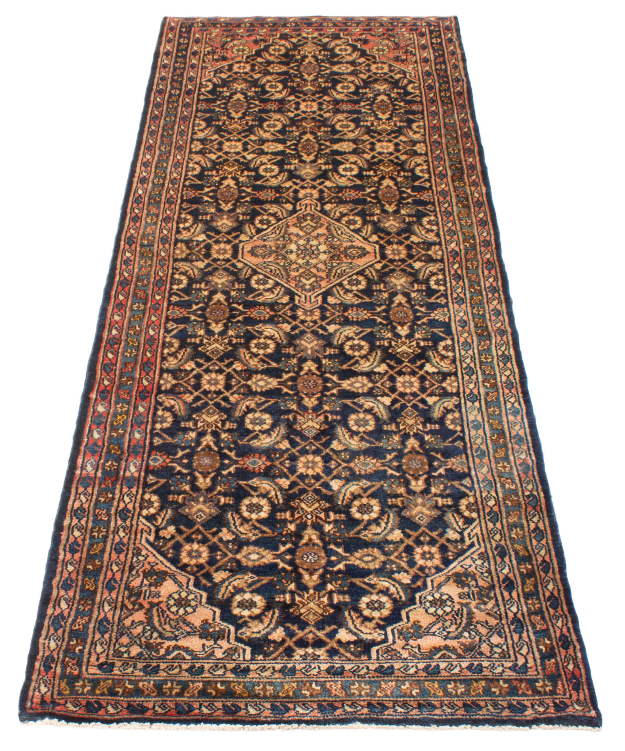 Bloomsbury Market One Of Kind Hand Knotted Andelz Dark Navy Rug 3'8" x ...