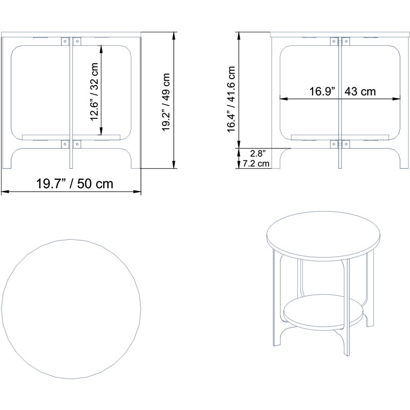 Mercer41 Gillham End Table with Storage & Reviews | Wayfair
