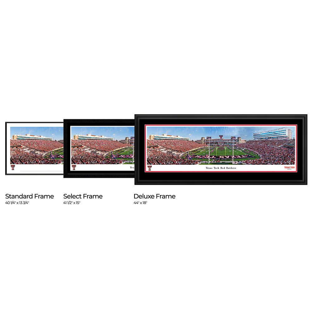 Ebern Designs Texas Tech Football, End Zone Panoramic Posters & Framed ...