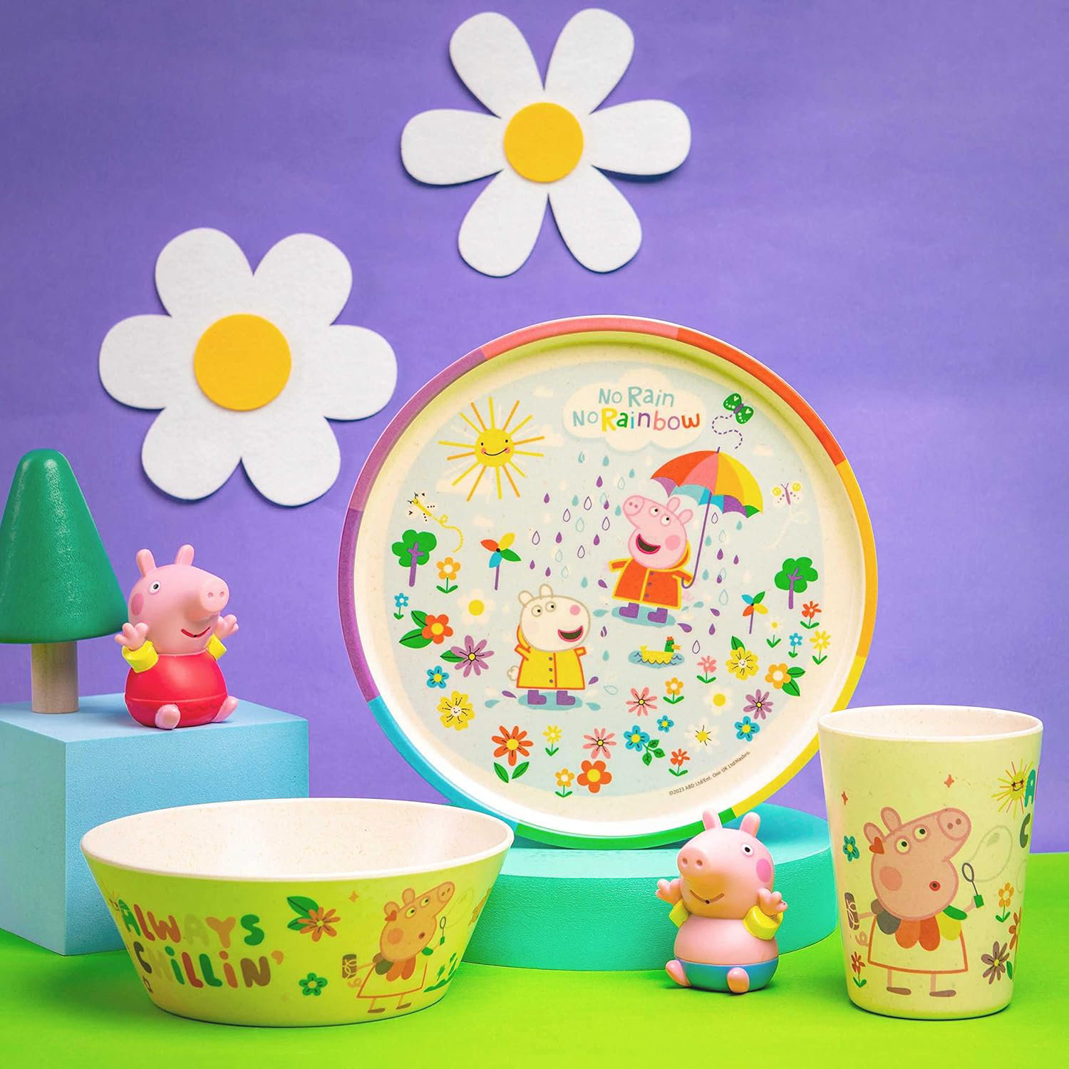 Ophelia & Co. Peppa Pig 3 Pieces Durable and Sustainable Melamine ...