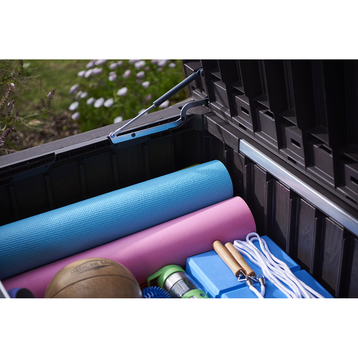 Keter Eastwood 150 Gallon Durable Resin Outdoor Storage and ...