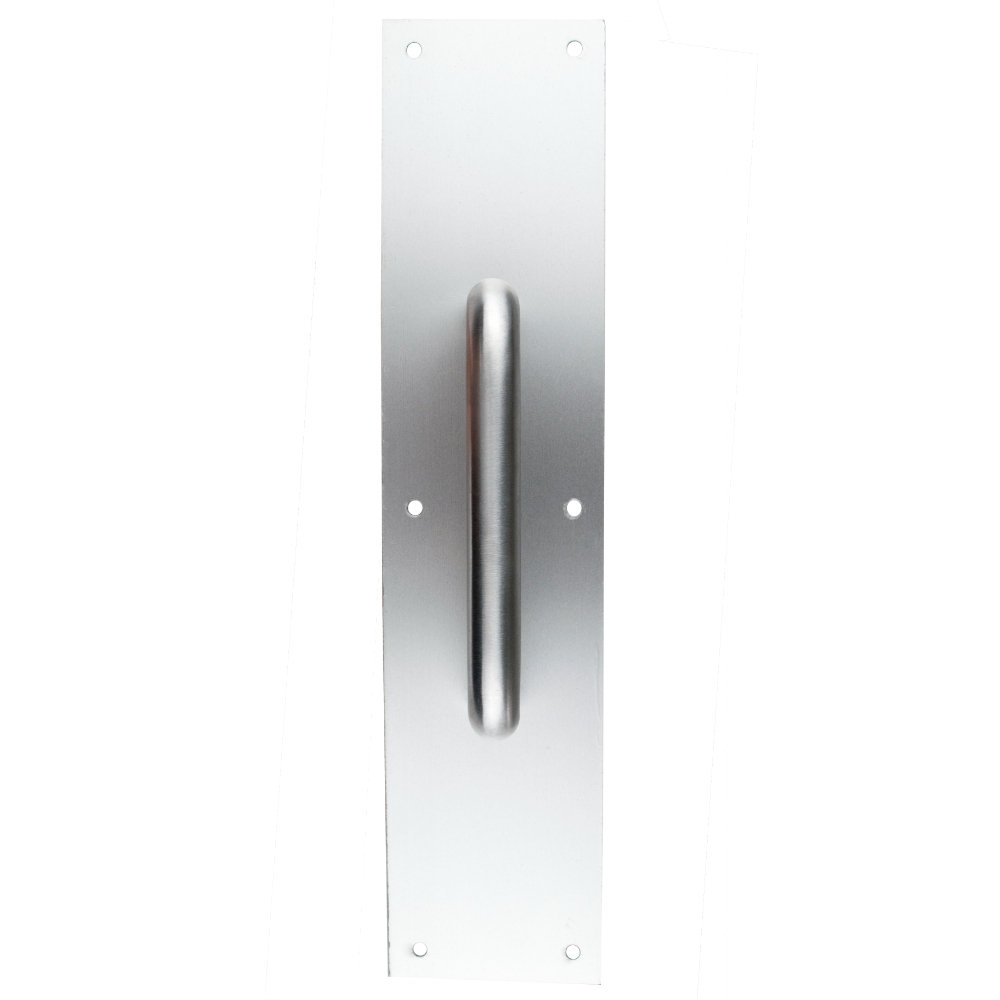 Trans-Atlantic 4 in. x 16 in. Black Push Plate | Wayfair