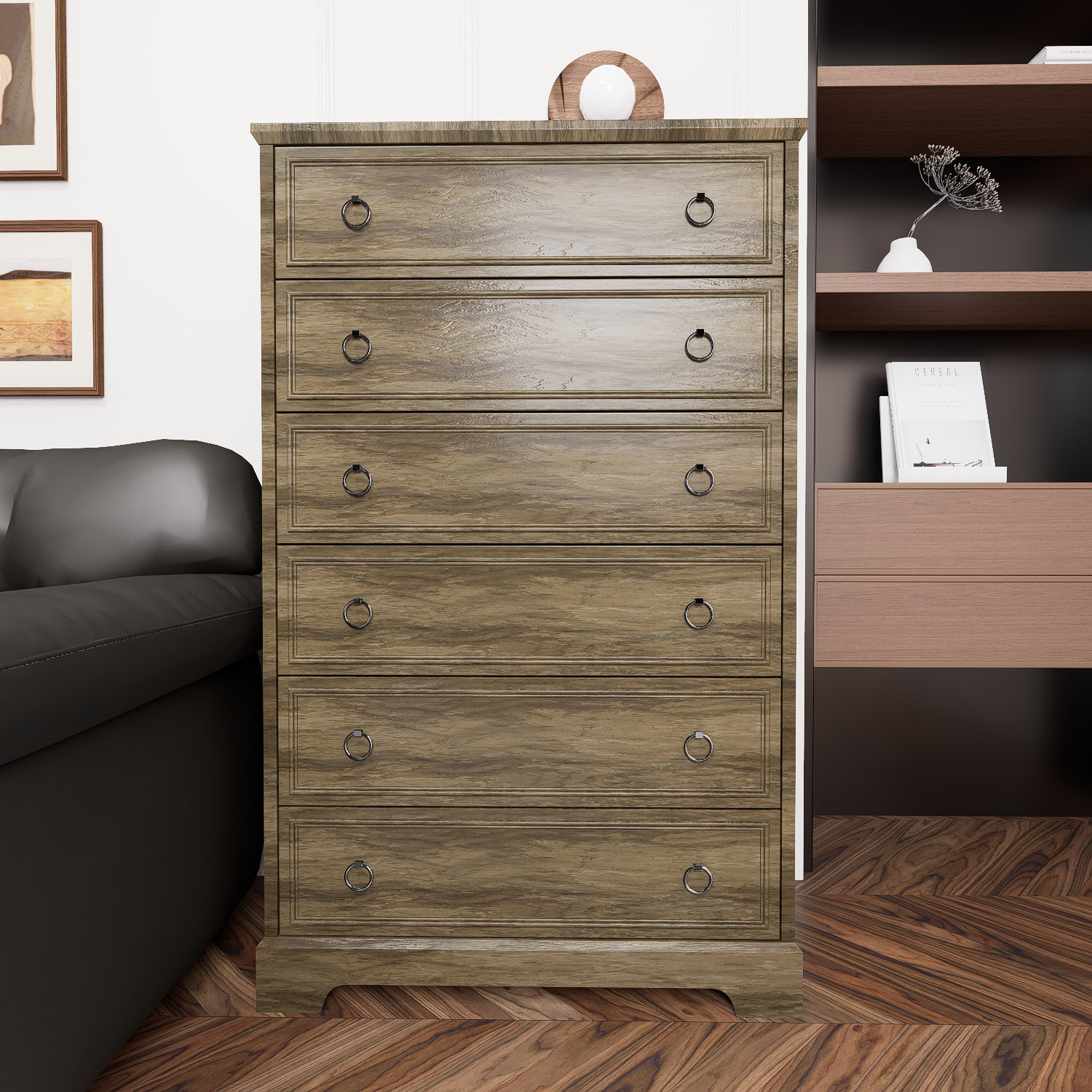 Breakwater Bay Modern 6 Drawer Dresser, Bedroom Dresser, Tall Drawer ...