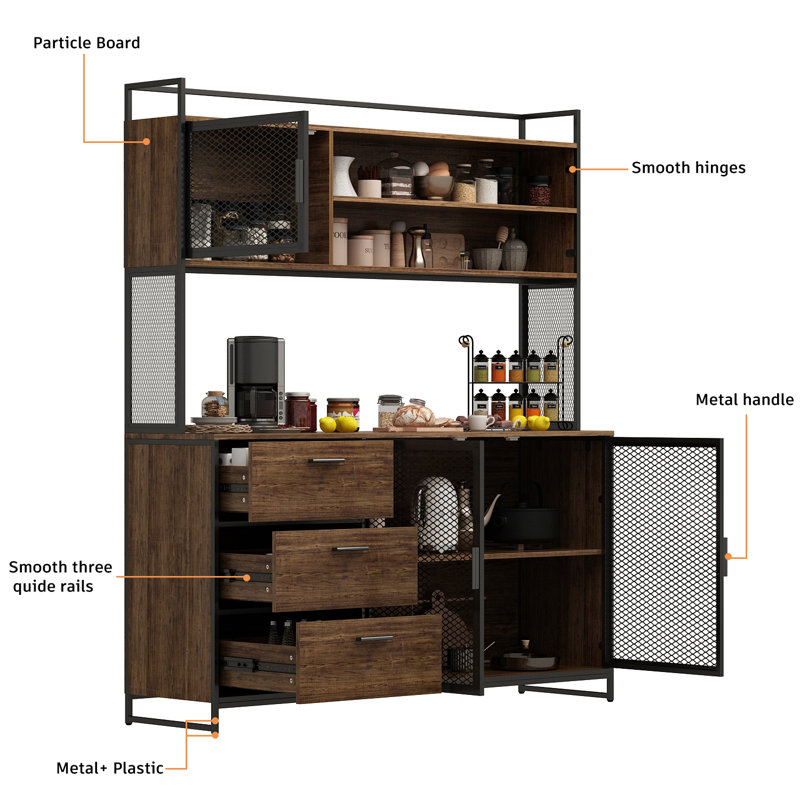 Latitude Run® Lackowski 68.5" Kitchen Pantry & Reviews - Wayfair Canada