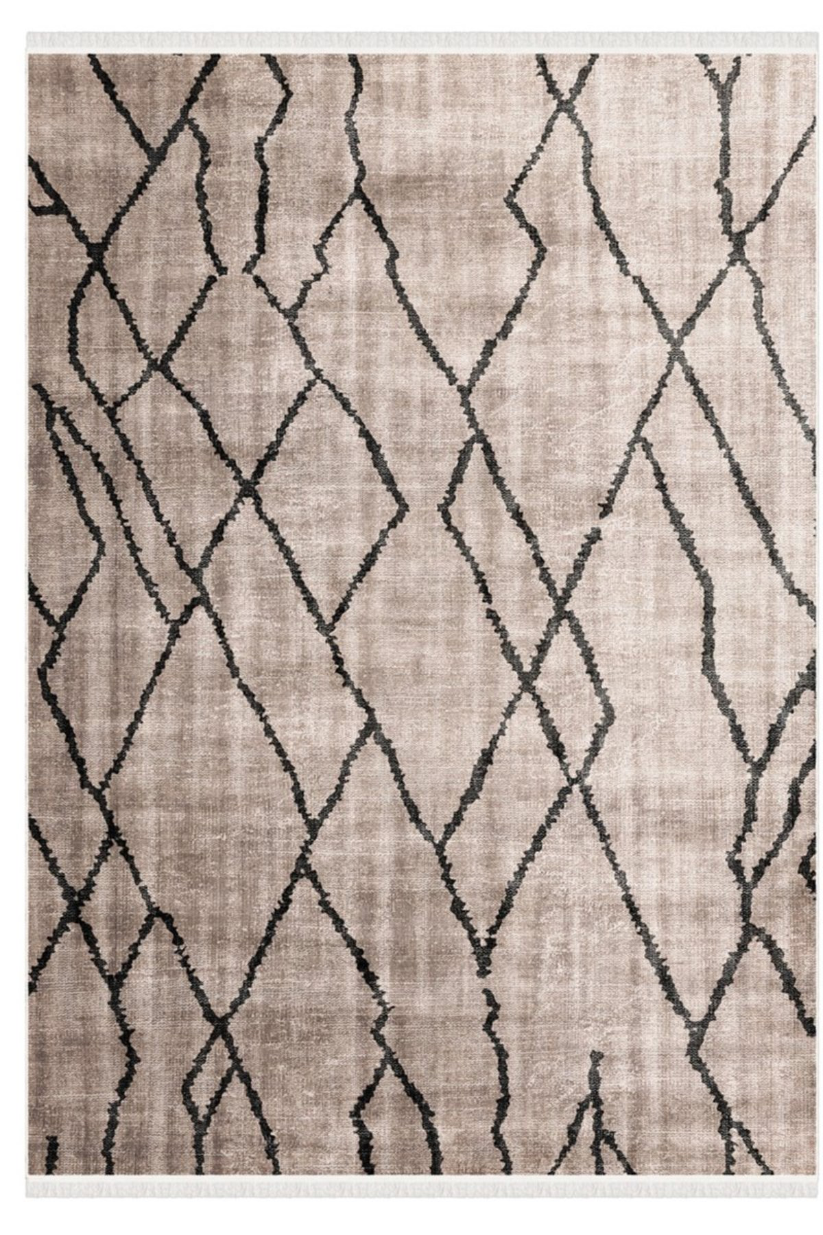 Rugpera Calidia Mink And White Color Geometric Design Carpet Machine ...