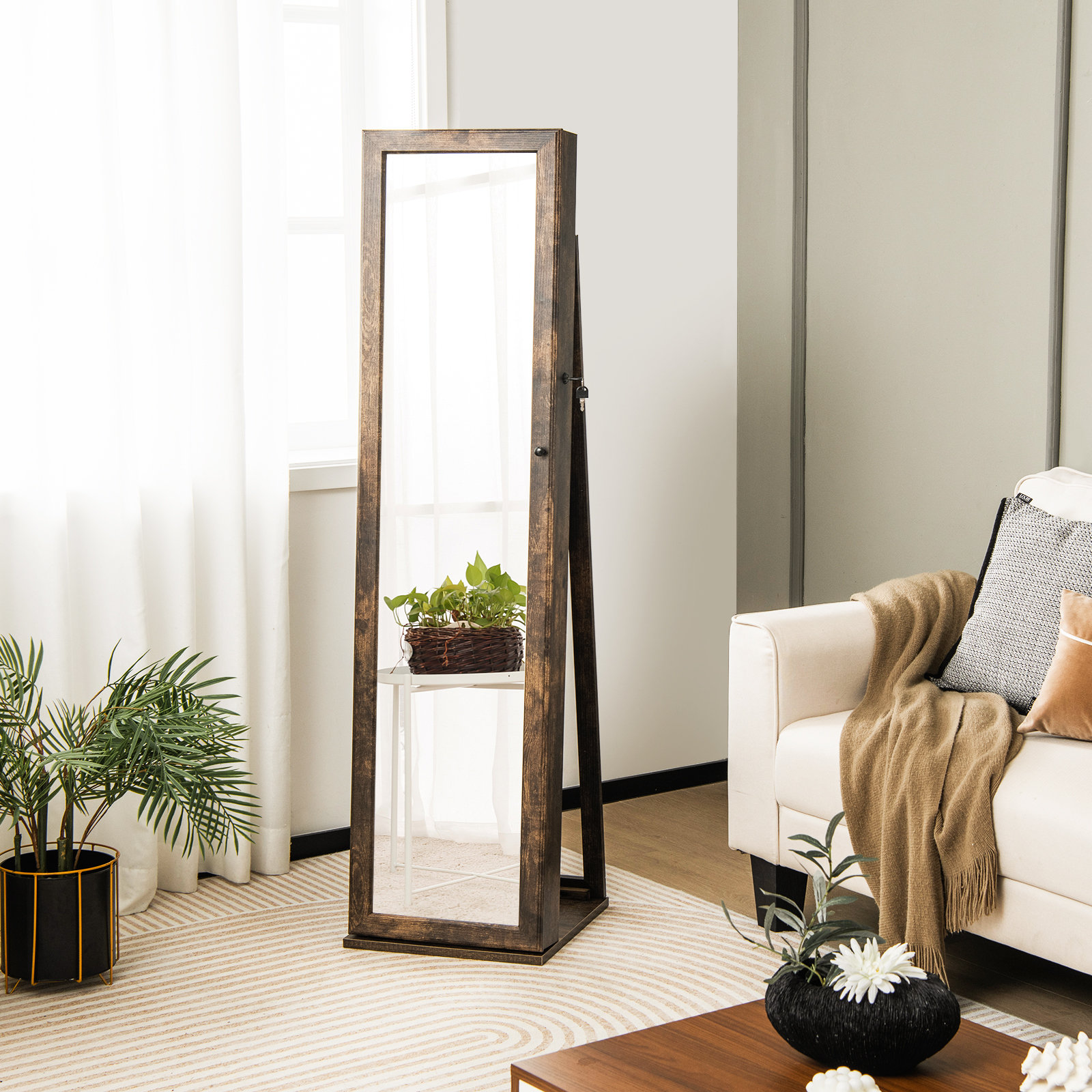 Millwood Pines Cruce 15'' Wide Freestanding Jewelry Armoire - Wayfair ...