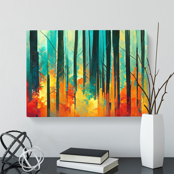 Marlow Home Co. Awesome Abstract Forest Vol.3 - Wrapped Canvas Art ...
