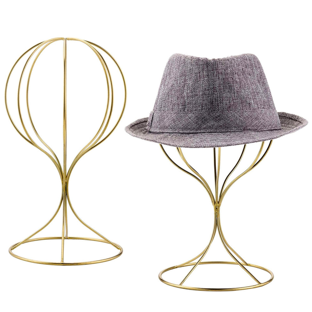 Willa Arlo™ Interiors Renken Handcrafted Standing Hat Rack in Gold ...
