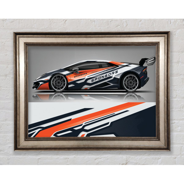 Bright Star Race Supercar - Single Picture Frame Print | Wayfair.co.uk