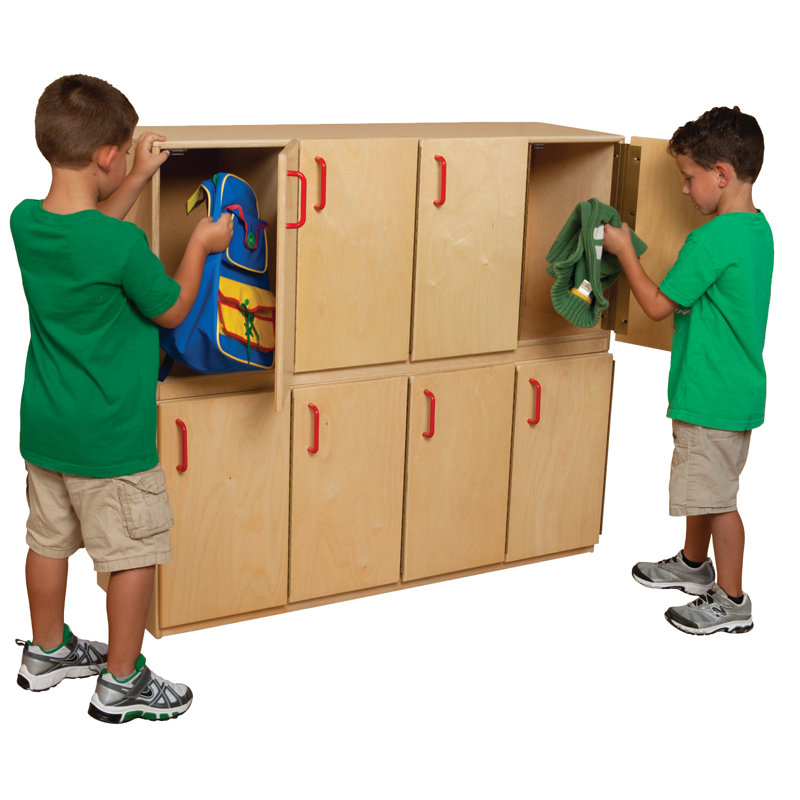 Wood Designs Stacking Locker - Two Units | Wayfair