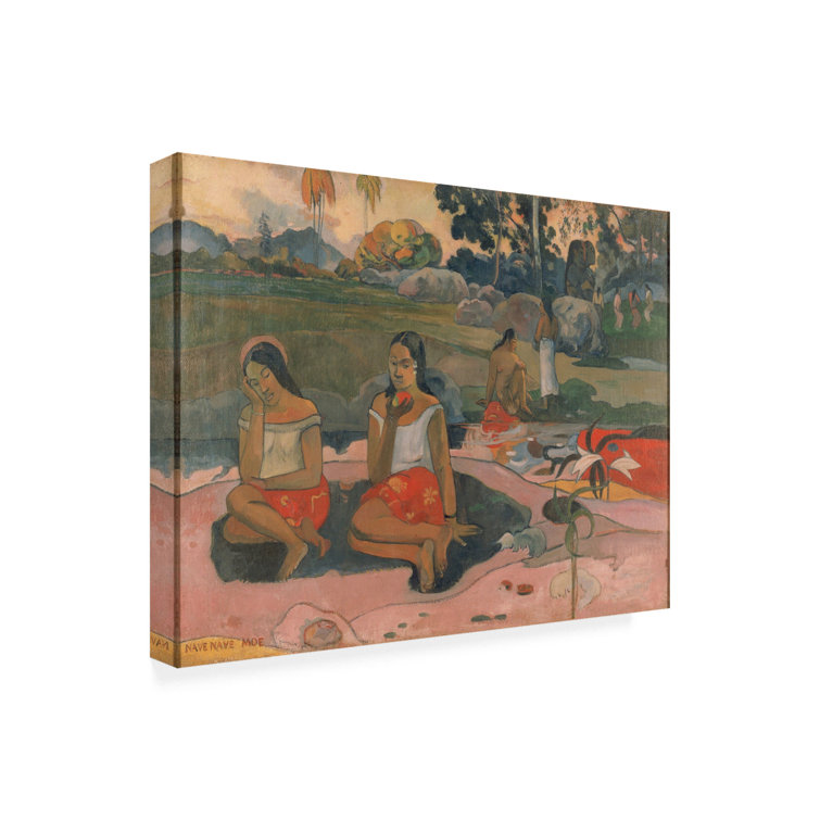 World Menagerie Sacred Spring On Canvas by Paul Gauguin Painting ...