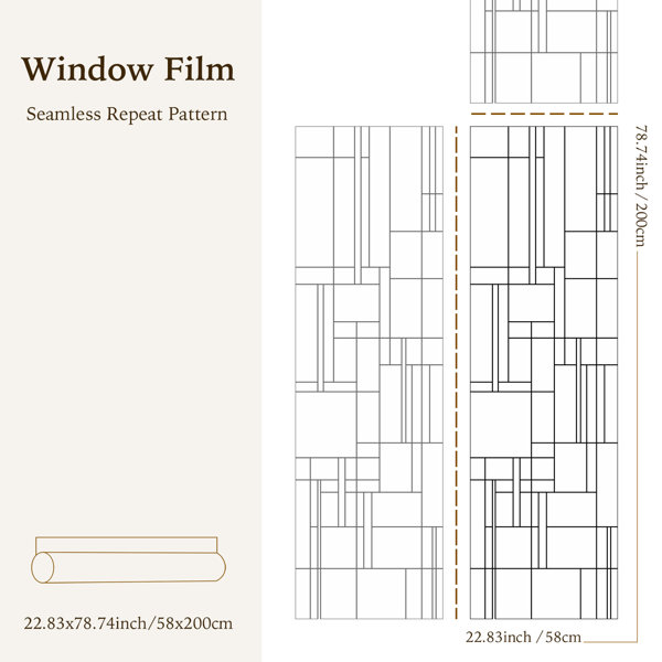 Wrought Studio™ Abstract Geometry Static Cling Window Decal & Reviews ...