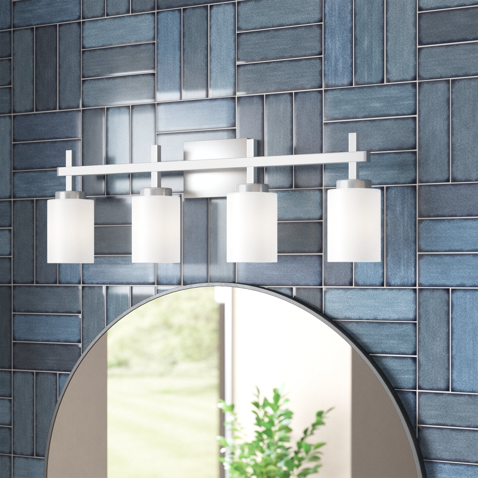 Wade Logan® Arisbeth 4 - Light Dimmable LED Vanity Light | Wayfair