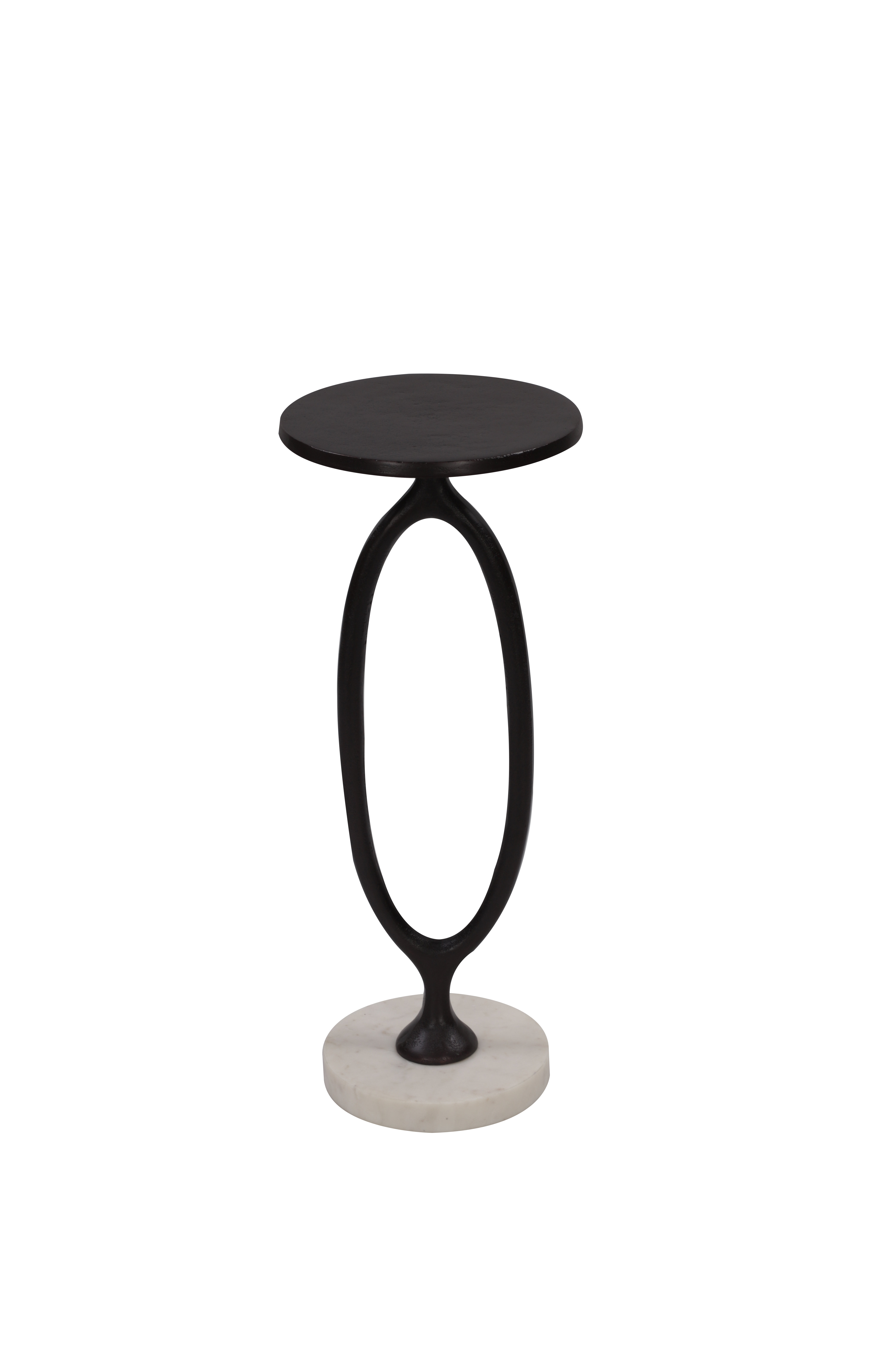 Latitude Run® Chania Iron Pedestal End Table | Wayfair