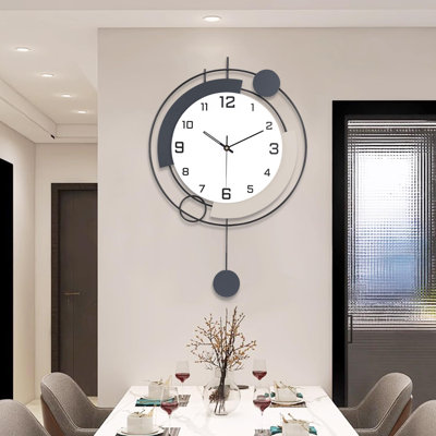 battery clock with pendulum