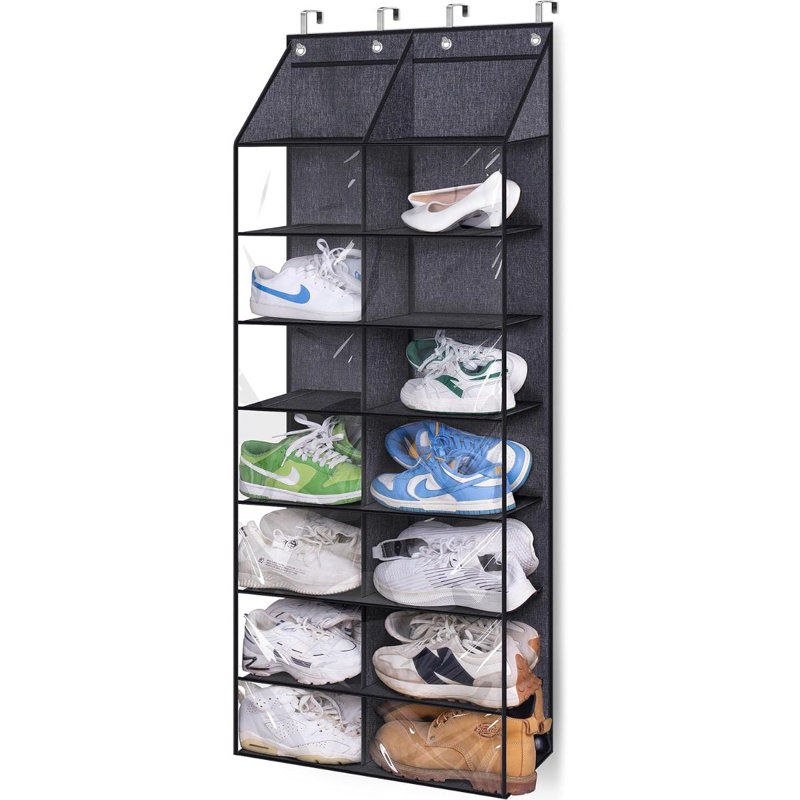 CasaHub 14 Pair Stackable Overdoor Shoe Organizer | Wayfair