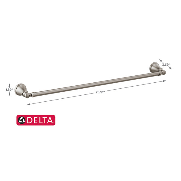 Delta Woodhurst 24 in. Wall Mount Towel Bar Bath Hardware Accessory ...