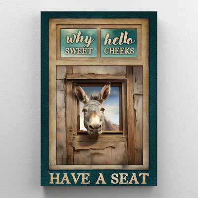 Trinx Donkey Why Hello Sweet Cheeks - 1 Piece Rectangle Donkey Why ...