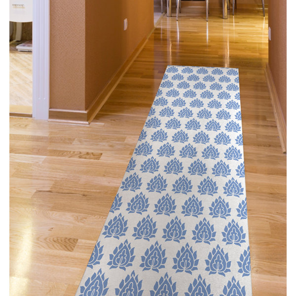 Everly Quinn Eastleigh Performance Blue/Periwinkle Rug | Wayfair